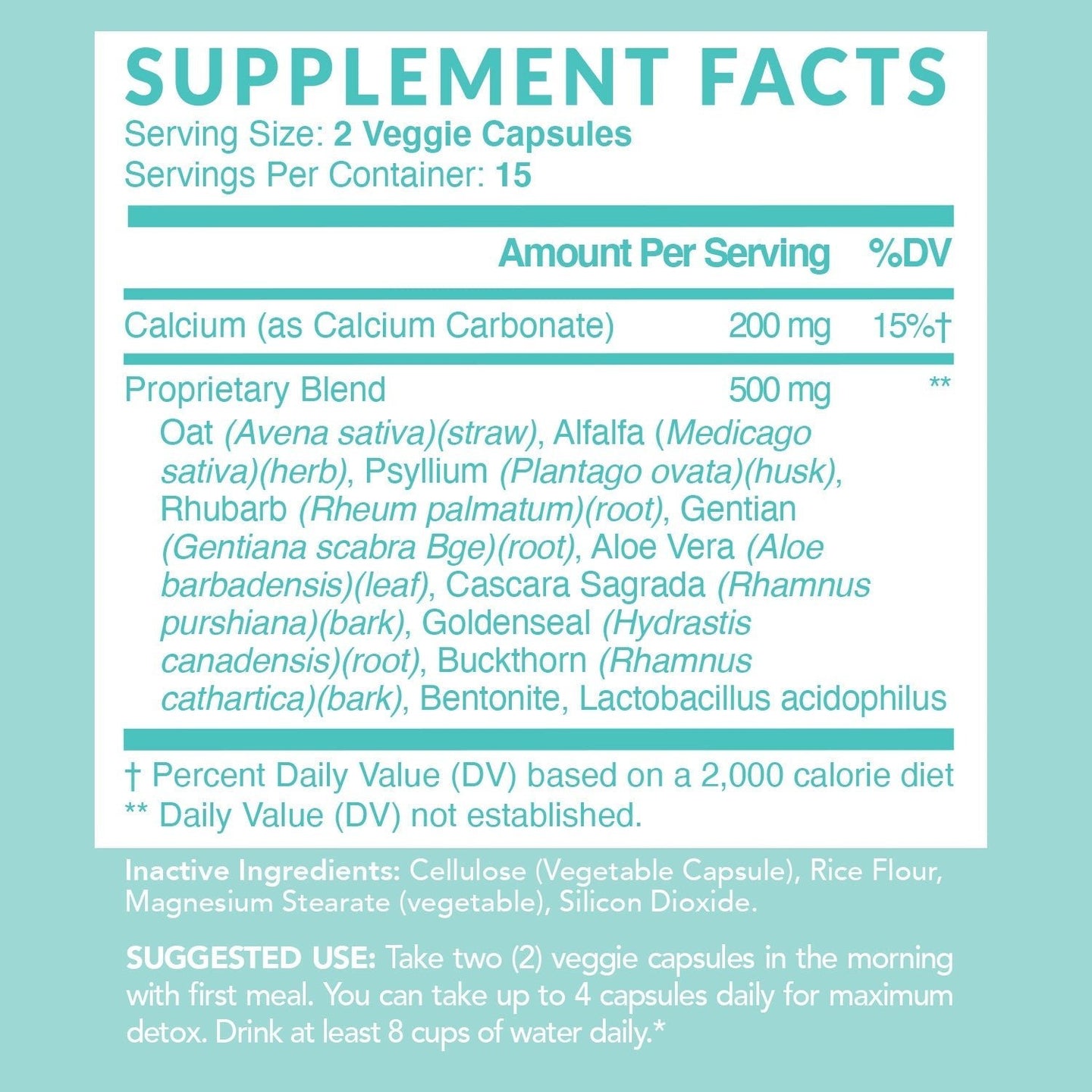 Colon Cleanse 15 Day Fast-Acting Detox for Natural Bowel Relief