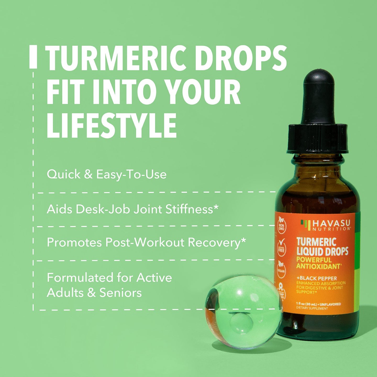 Organic Turmeric Liquid, 1fl oz